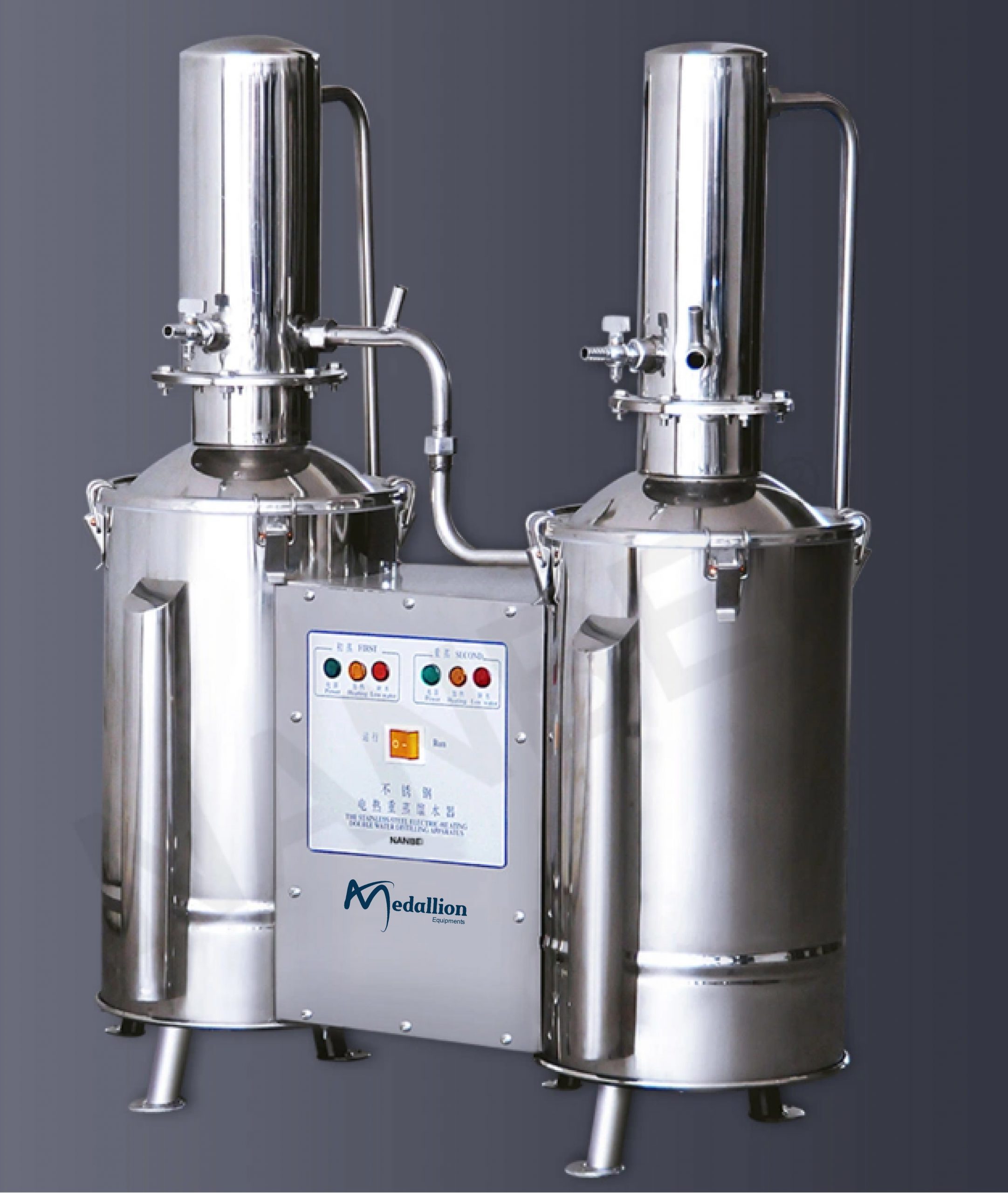 DOUBLE DISTALLATION WATER PURIFICATION SYSTEM MDZ-5C – Medallion Equipments